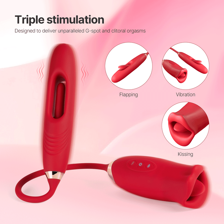 Mouth Flapper Oral Sex Toy Vibrations And Flapping Dildo Vibrator Candyhub