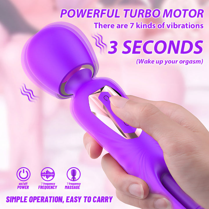 Whisk Me Away Vibrating Massage Wand And G Spot Flapping Stimulator Candyhub